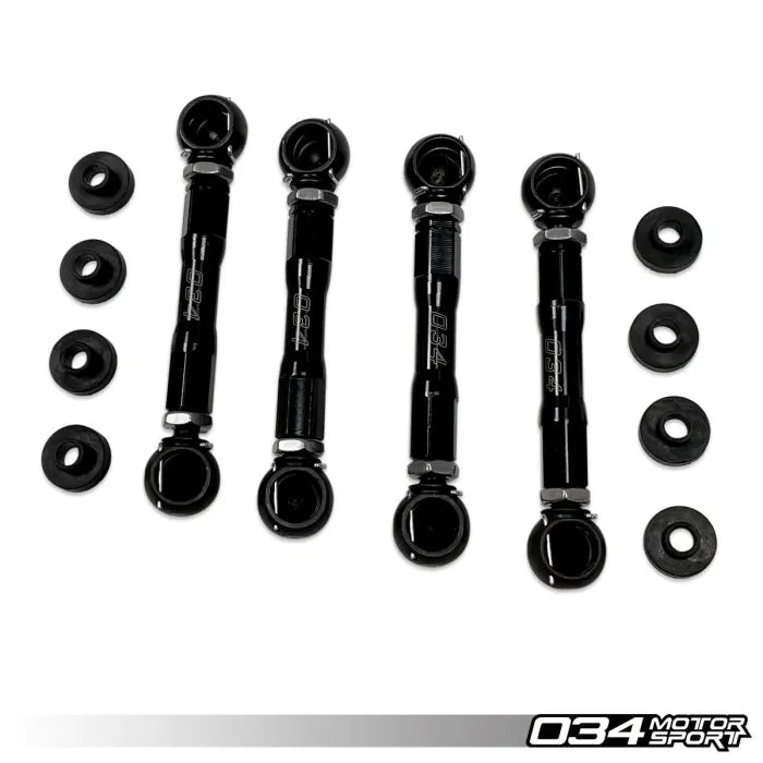 034Motorsport Adjustable Lowering Link Kit, Billet Aluminum, Audi C7 w ...