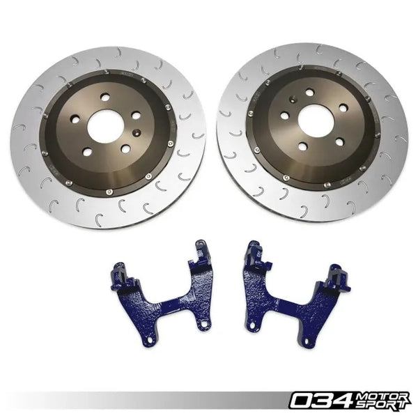 034 Motorsport 2-Piece Floating Rear Brake Rotor 355mm Upgrade for Mk8 ...